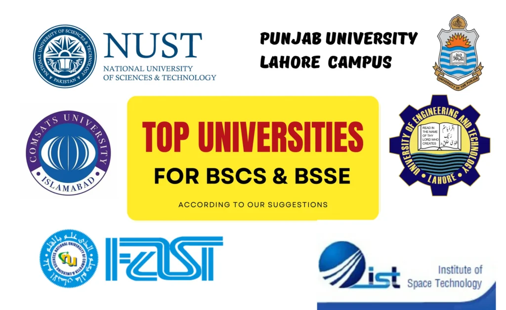 Top Universities for BSCS & BSSE in Pakistan | 2025 - GPA Calculator PK